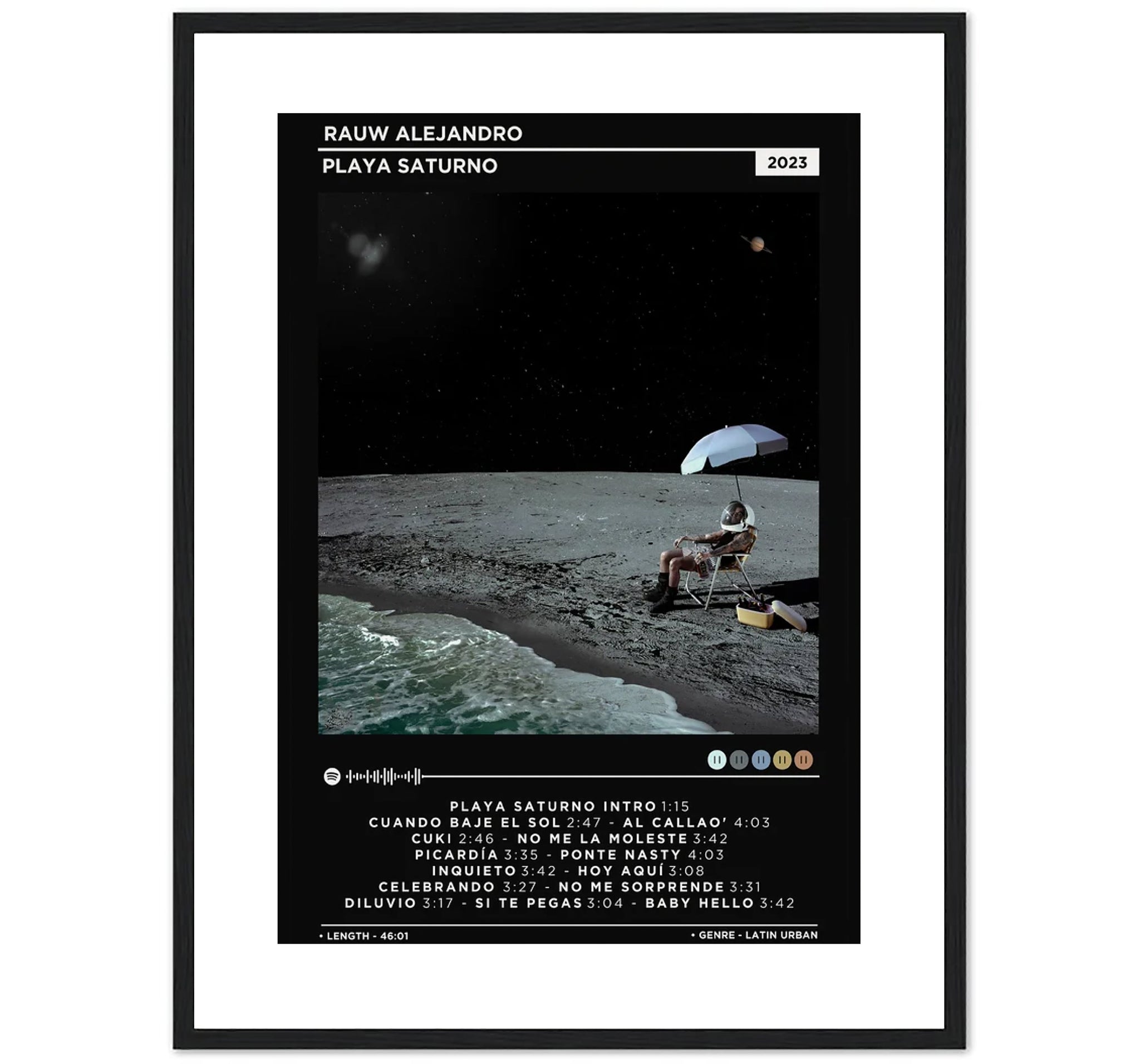 Poster Playa Saturno Album